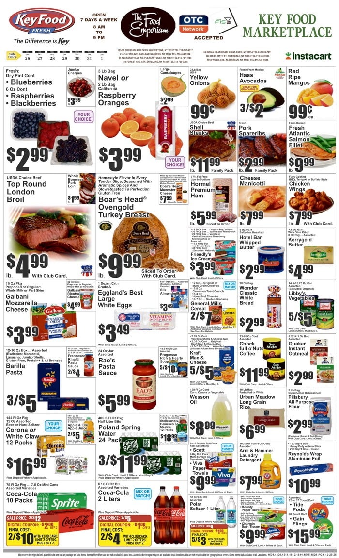 Key Food Weekly Ad Dec 26, 2025 – Jan 01, 2026