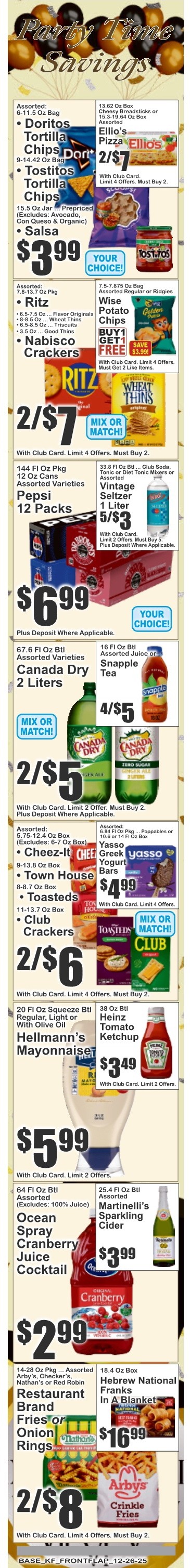 Key Food Weekly Ad Dec 26, 2025 – Jan 01, 2026