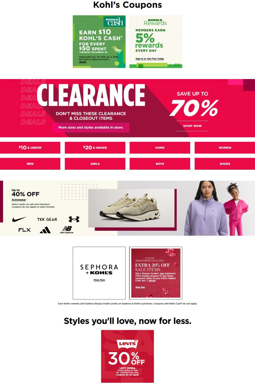 Kohl's Coupon Ad Until Jan 04, 2026