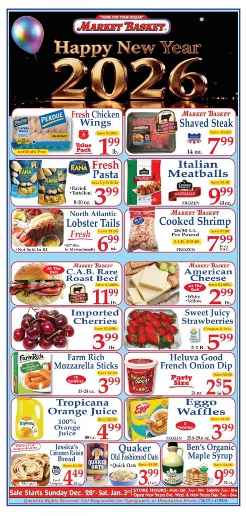 Market Basket Weekly Ad Dec 28, 2025 – Jan 03, 2026