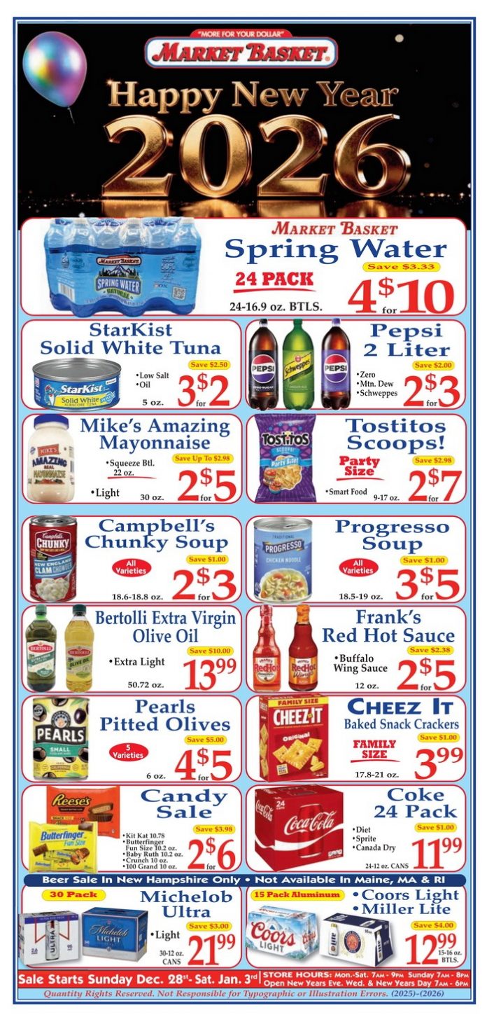 Market Basket Weekly Ad Dec 28, 2025 – Jan 03, 2026