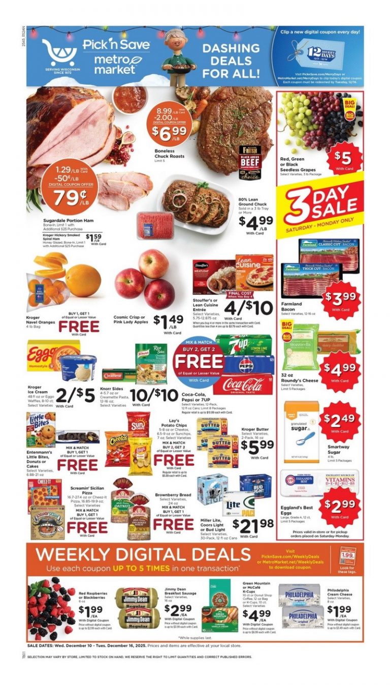 Pick 'n Save Weekly Ad Dec 10 – Dec 16, 2025 (Christmas Promotion Included)