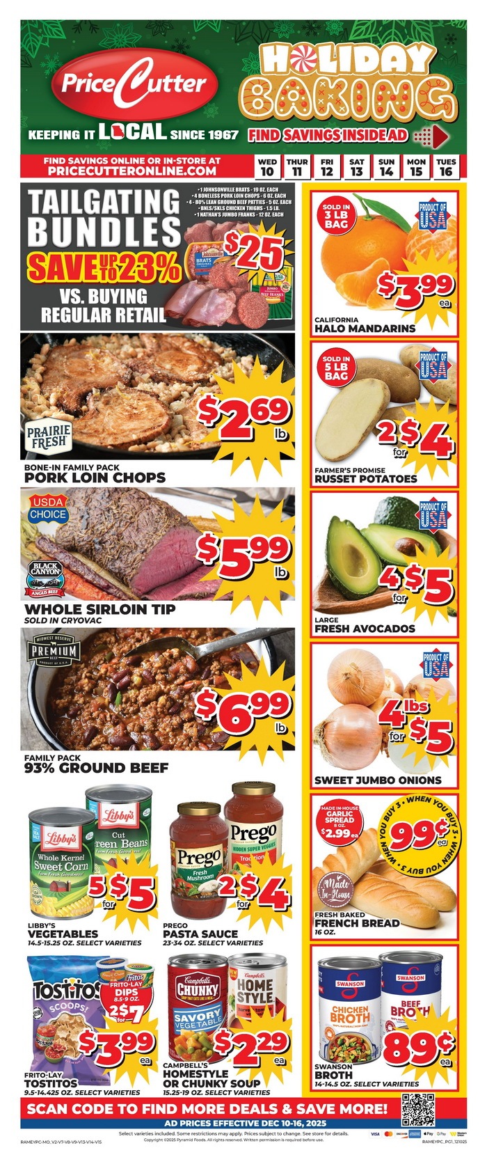 Price Cutter Weekly Ad Dec 10 – Dec 16, 2025 (Christmas Promotion Included)
