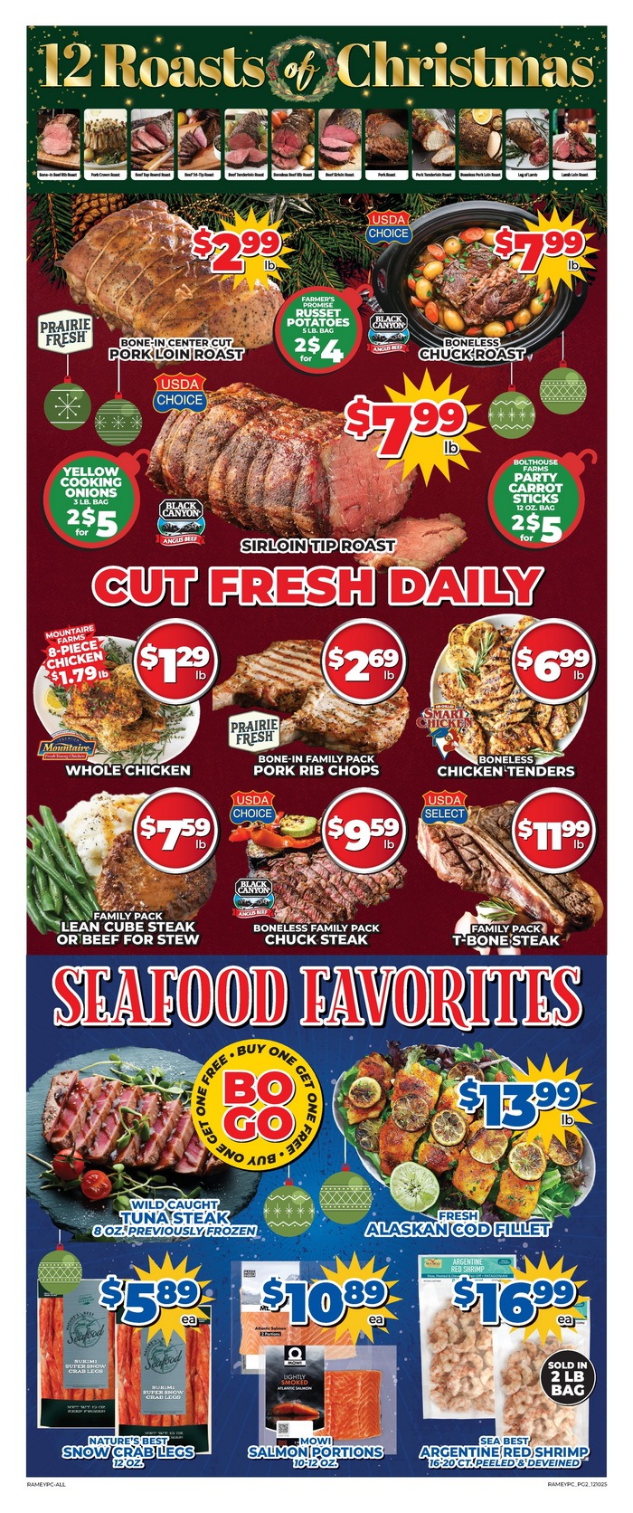 Price Cutter Weekly Ad Dec 10 – Dec 16, 2025 (Christmas Promotion Included)