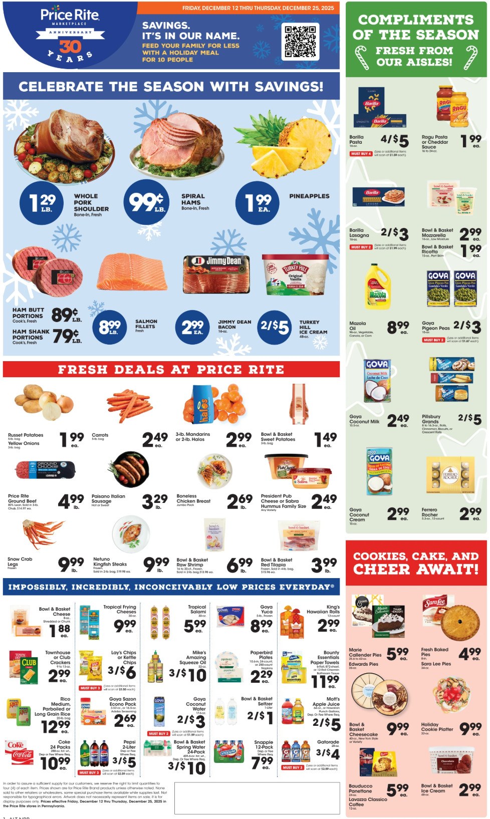 Price Rite Weekly Ad Dec 12 – Dec 25, 2025
