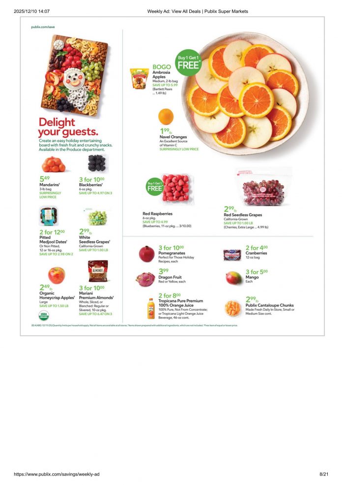 Publix Weekly Ad Dec 10 – Dec 16, 2025