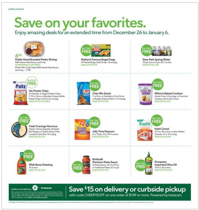 Publix Weekly Ad Dec 26, 2025 – Jan 01, 2026 (New Year Promotion Included)