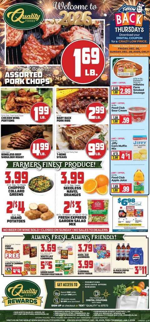 Quality Foods Weekly Ad Dec 26, 2025 – Jan 01, 2026 (New Year Promotion ...