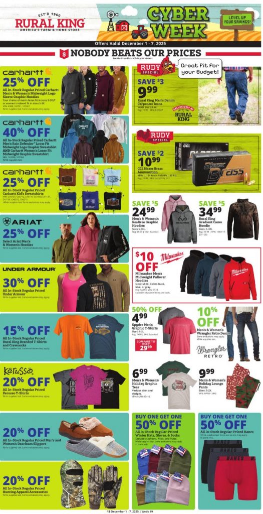 Rural King Weekly Ad Dec 01 – Dec 07, 2025