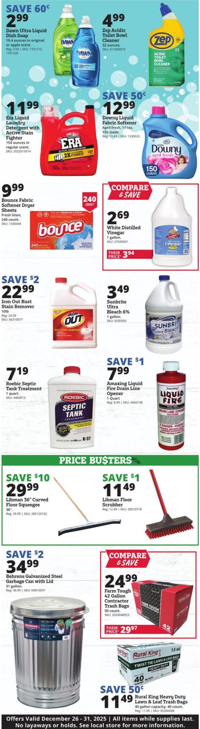Rural King Weekly AD Dec 25 – Dec 31, 2025