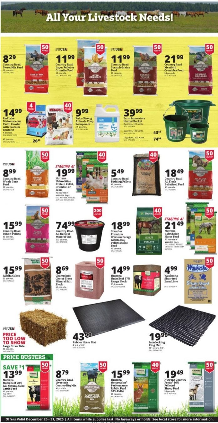 Rural King Weekly AD Dec 25 – Dec 31, 2025