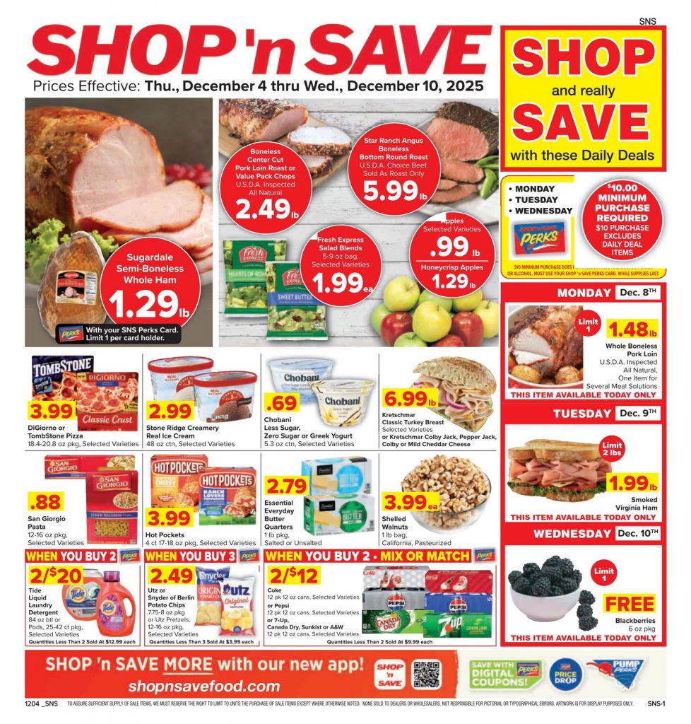 SHOP 'n SAVE Weekly Ad Dec 04 – Dec 10, 2025