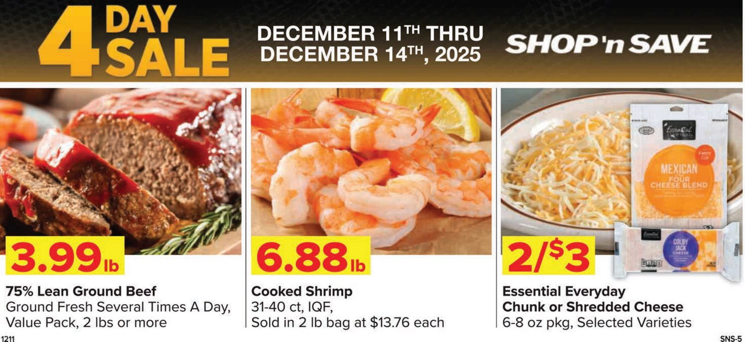 SHOP 'n SAVE Weekly Ad Dec 11 – Dec 14, 2025