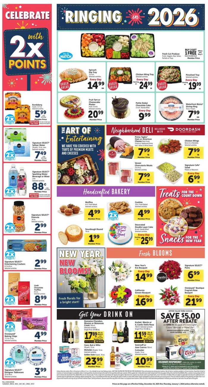 Safeway Weekly Ad Dec 26, 2025 – Jan 01, 2026 (New Year Promotion Included)
