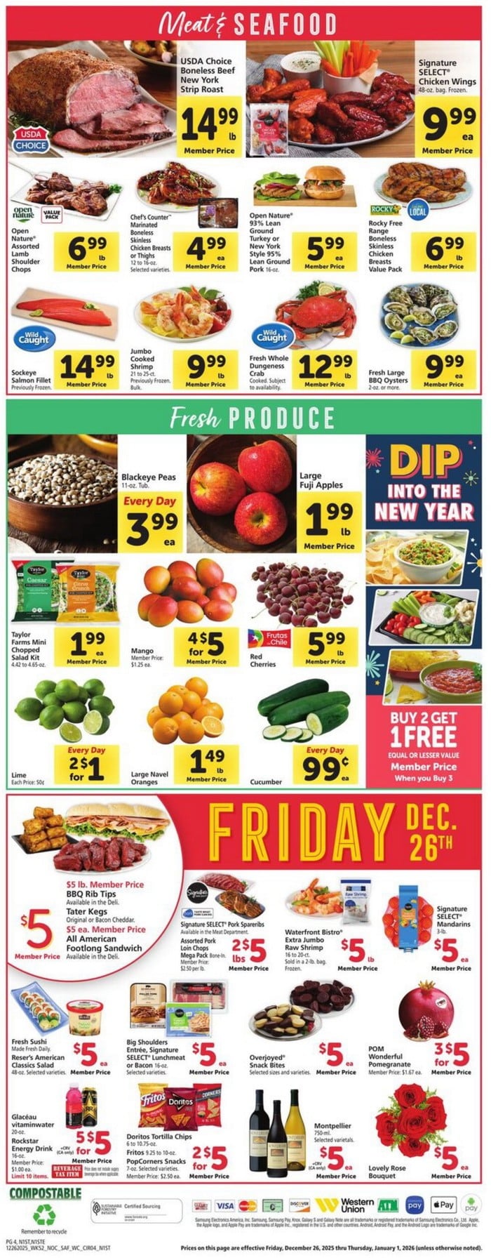 Safeway Weekly Ad Dec 26, 2025 – Jan 01, 2026 (New Year Promotion Included)