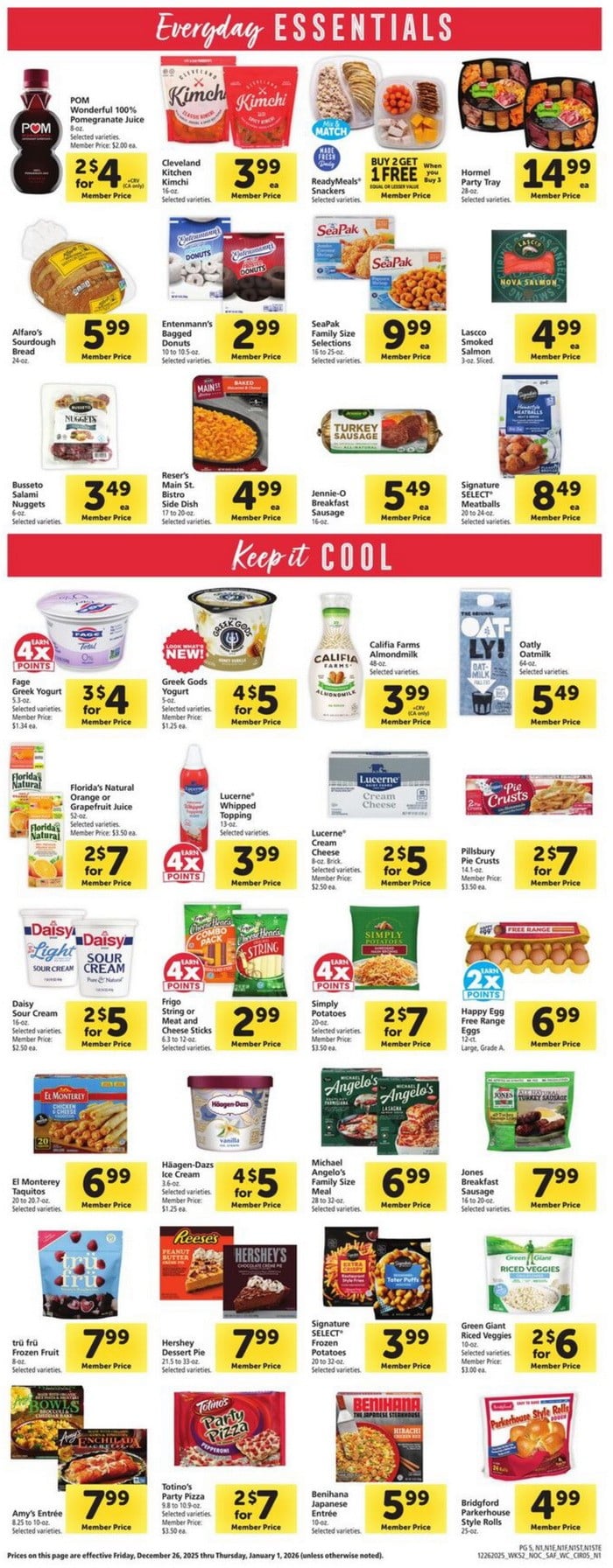 Safeway Weekly Ad Dec 26, 2025 – Jan 01, 2026 (New Year Promotion Included)