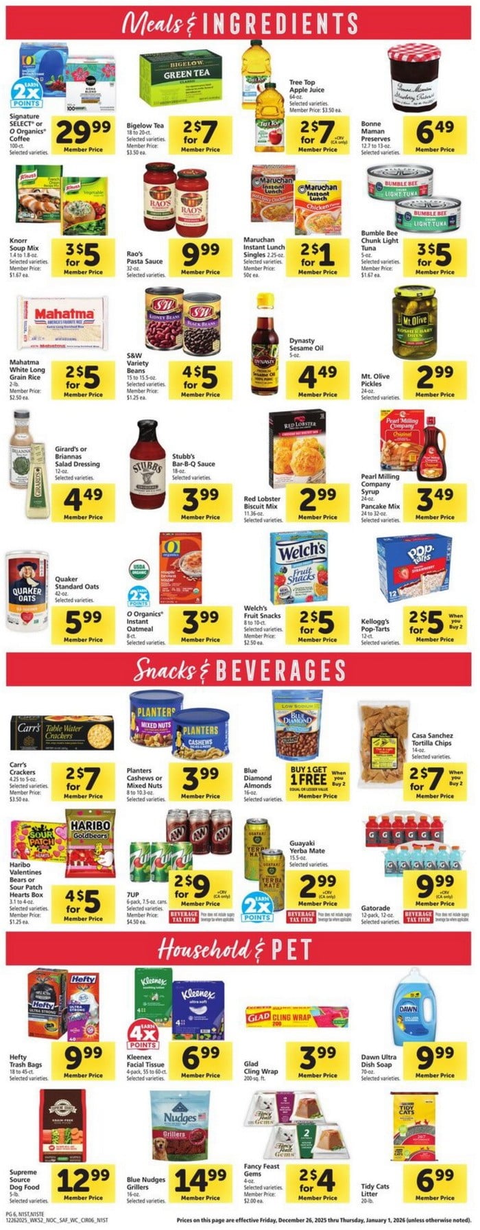 Safeway Weekly Ad Dec 26, 2025 – Jan 01, 2026 (New Year Promotion Included)
