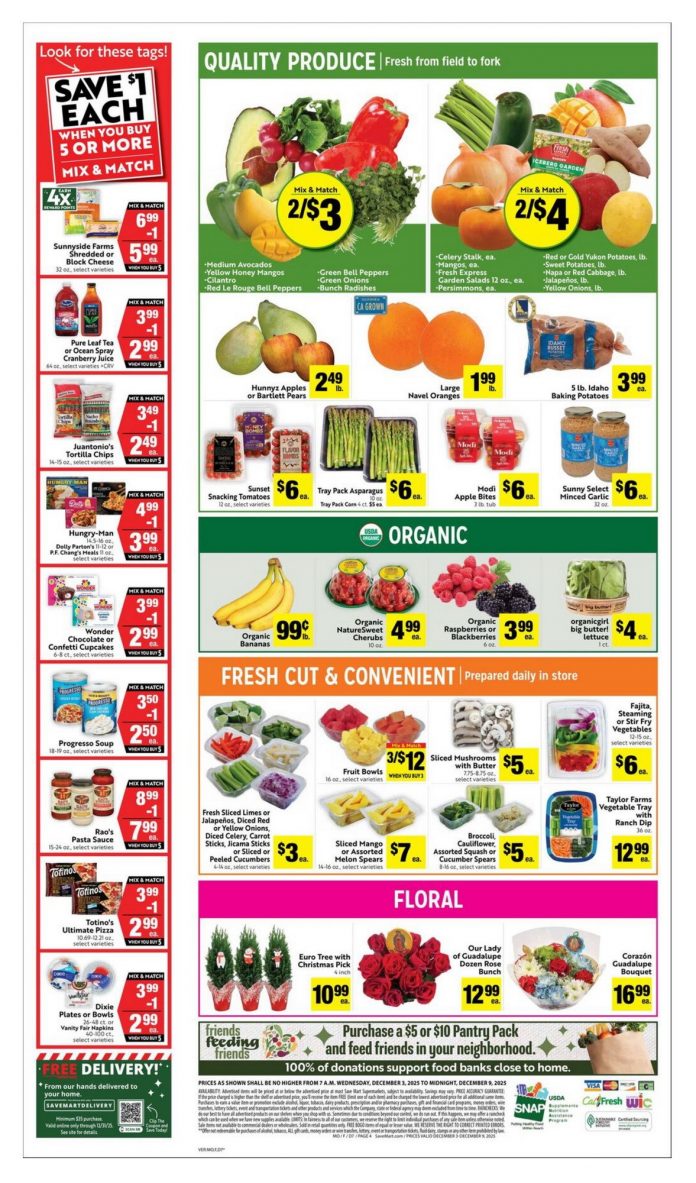 Save Mart Supermarkets Weekly Ad Dec 03 – Dec 09, 2025