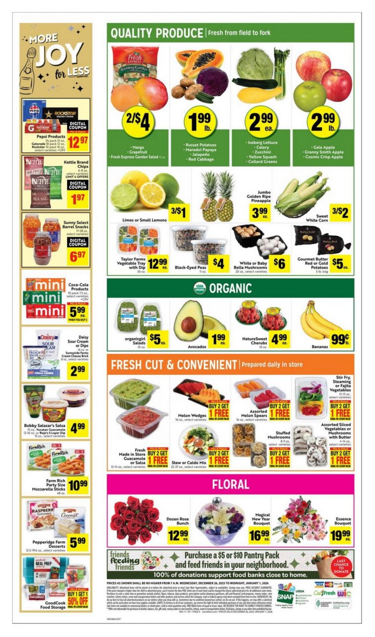 Save Mart Supermarkets Weekly Ad Dec 26 – Jan 01, 2026 (New Year ...
