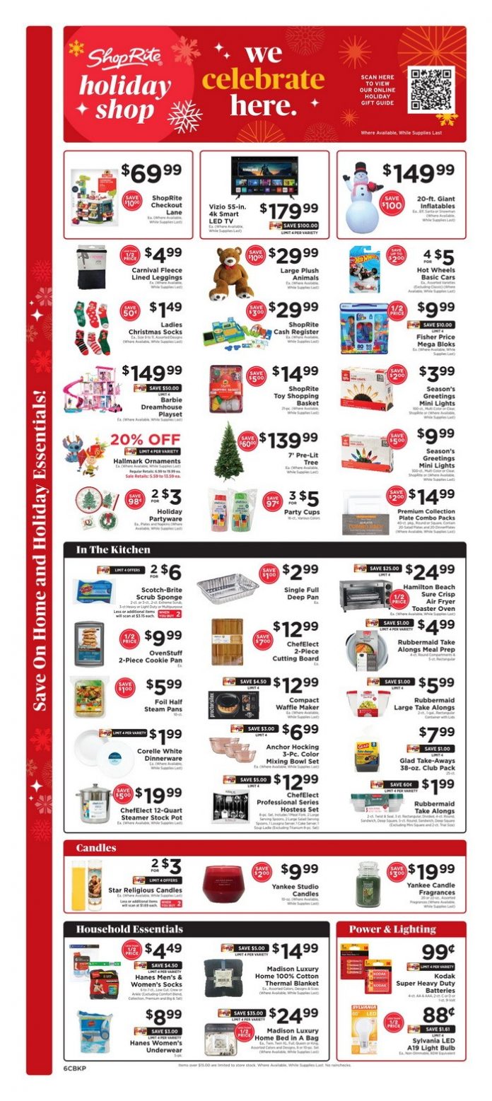 ShopRite Weekly Ad Dec 05 – Dec 11, 2025 (Christmas Promotion Included)