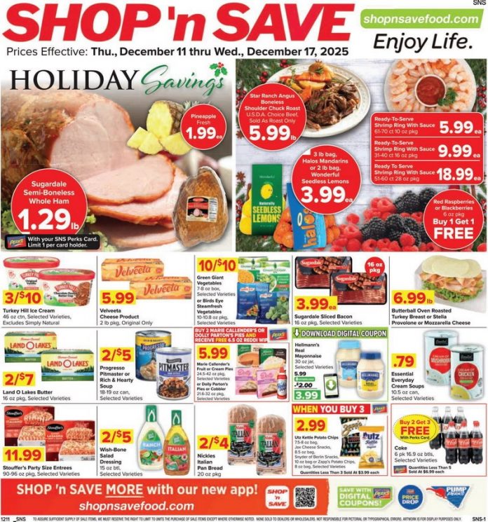 SHOP 'n SAVE Weekly Ad Dec 11 – Dec 17, 2025 (Christmas Promotion Included)