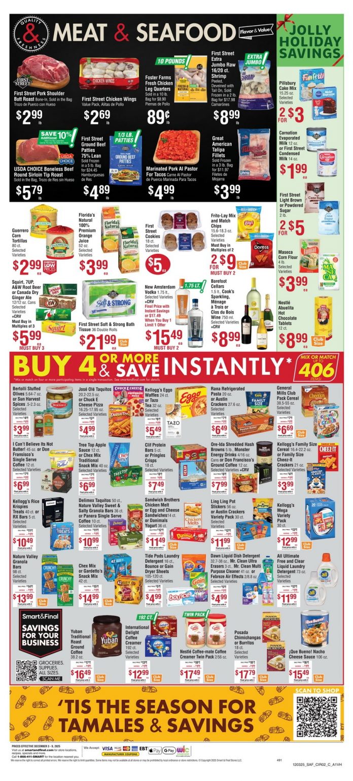 Smart & Final Weekly Ad Dec 03 – Dec 09, 2025