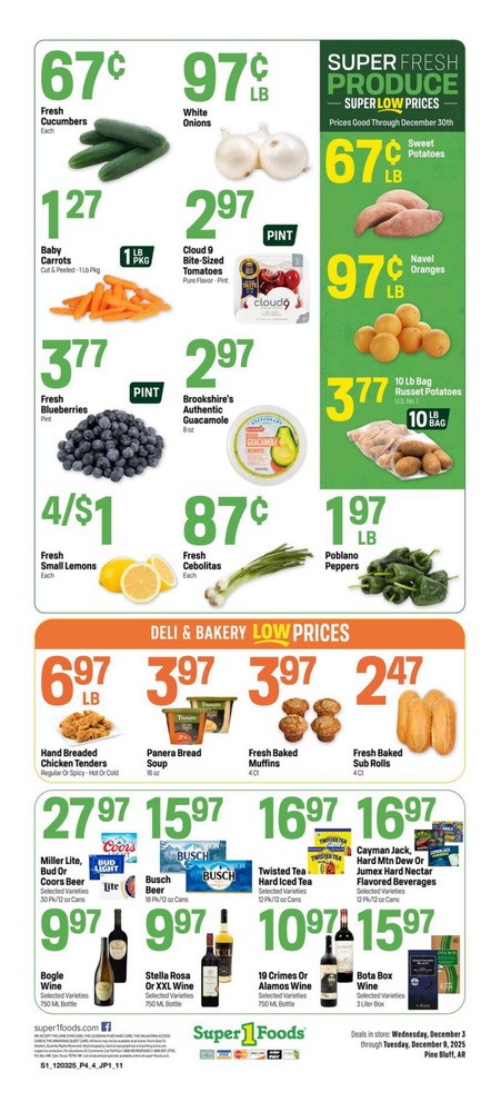 Super 1 Foods Weekly Ad Dec 03 – Dec 09, 2025