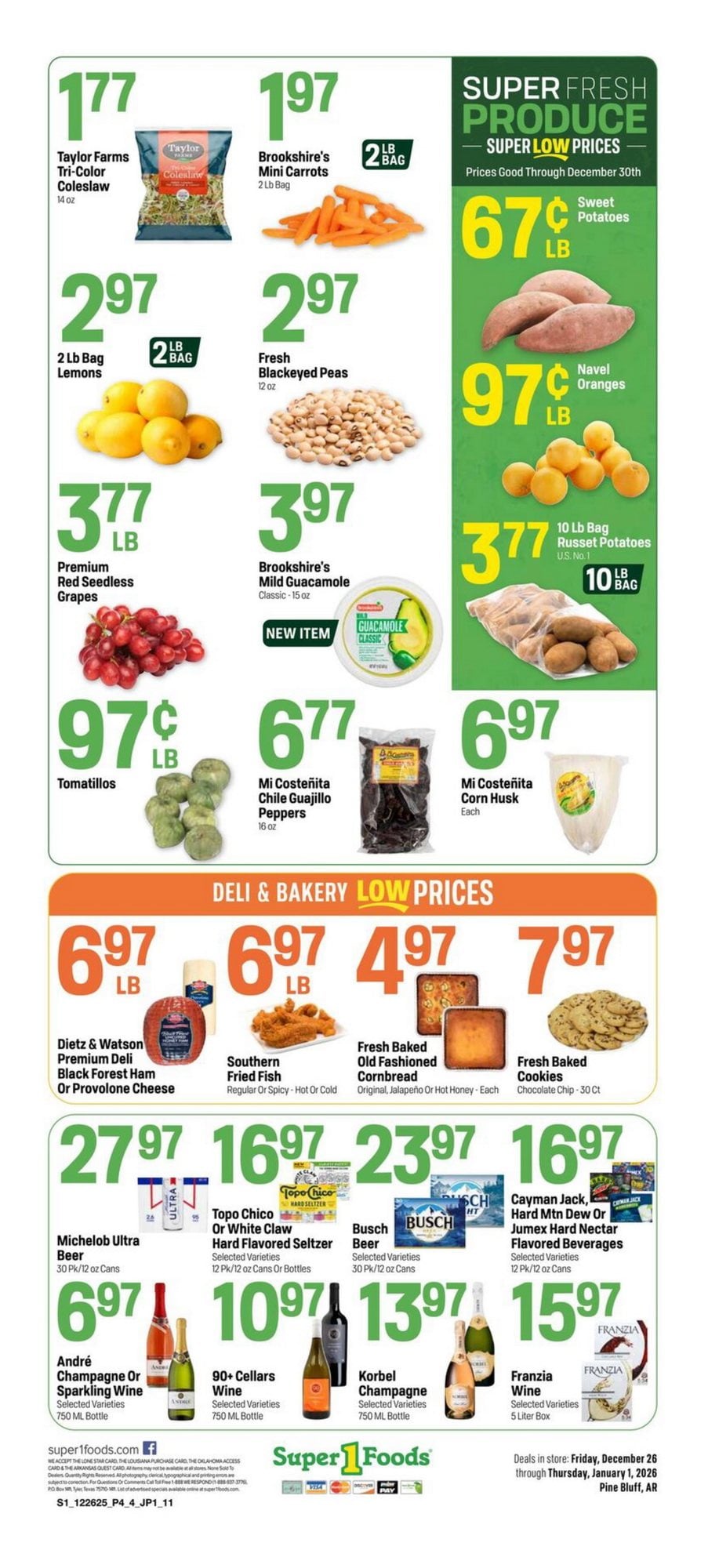 Super 1 Foods Weekly Ad Dec 26 – Jan 01, 2026