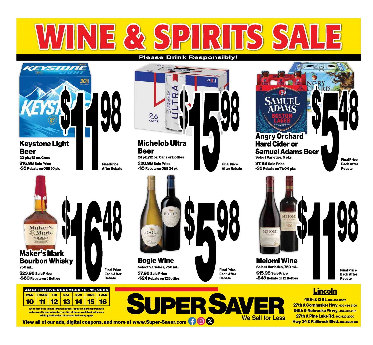Super Saver Weekly Ad Dec 10 – Dec 16, 2025