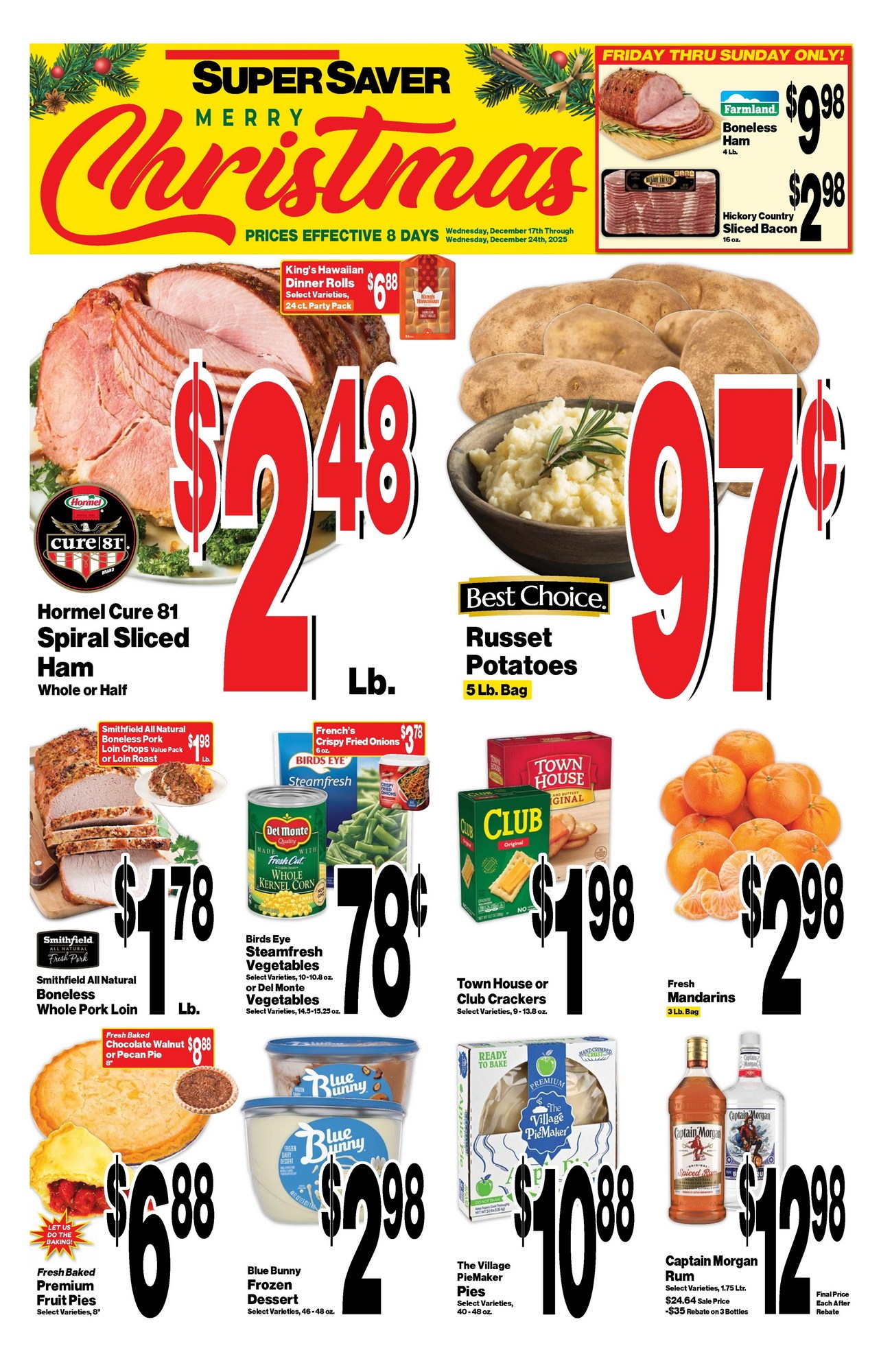 Super Saver Weekly Ad Dec 17 – Dec 24, 2025 (Christmas Promotion Included)