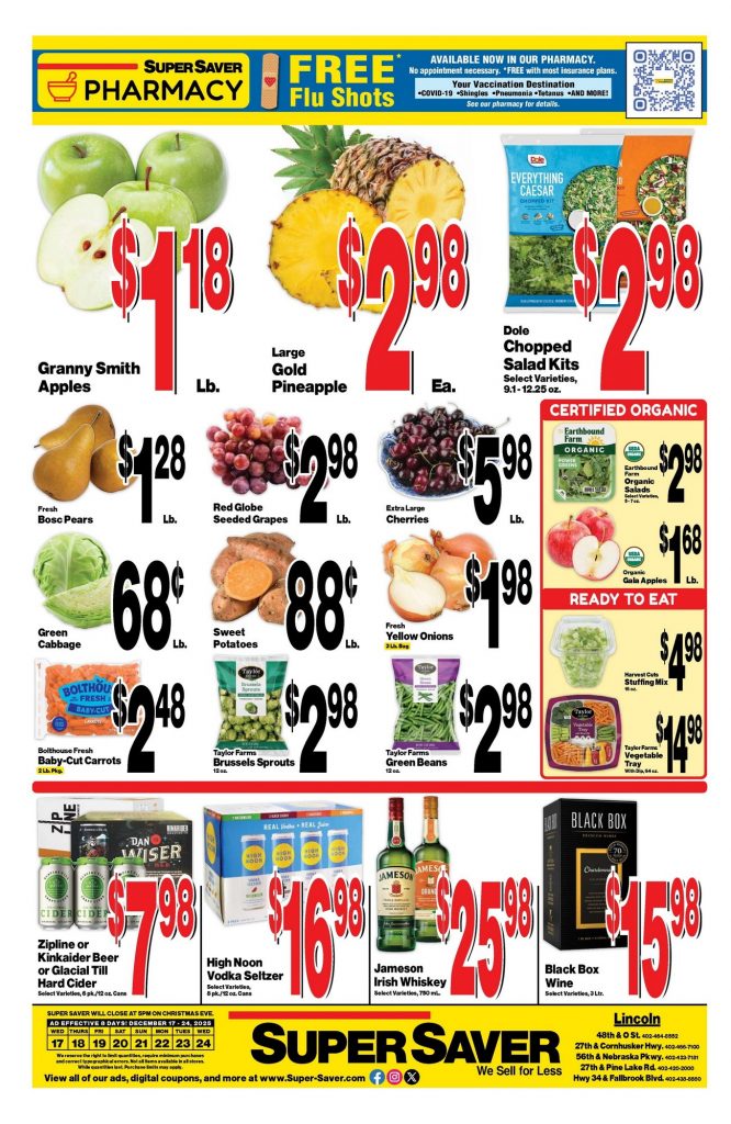 Super Saver Weekly Ad Dec 17 – Dec 24, 2025 (Christmas Promotion Included)