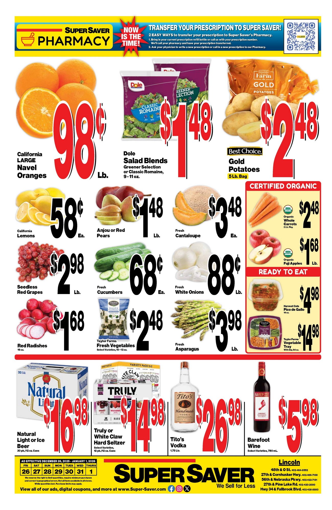 Super Saver Weekly Ad Dec 26 – Jan 01, 2026