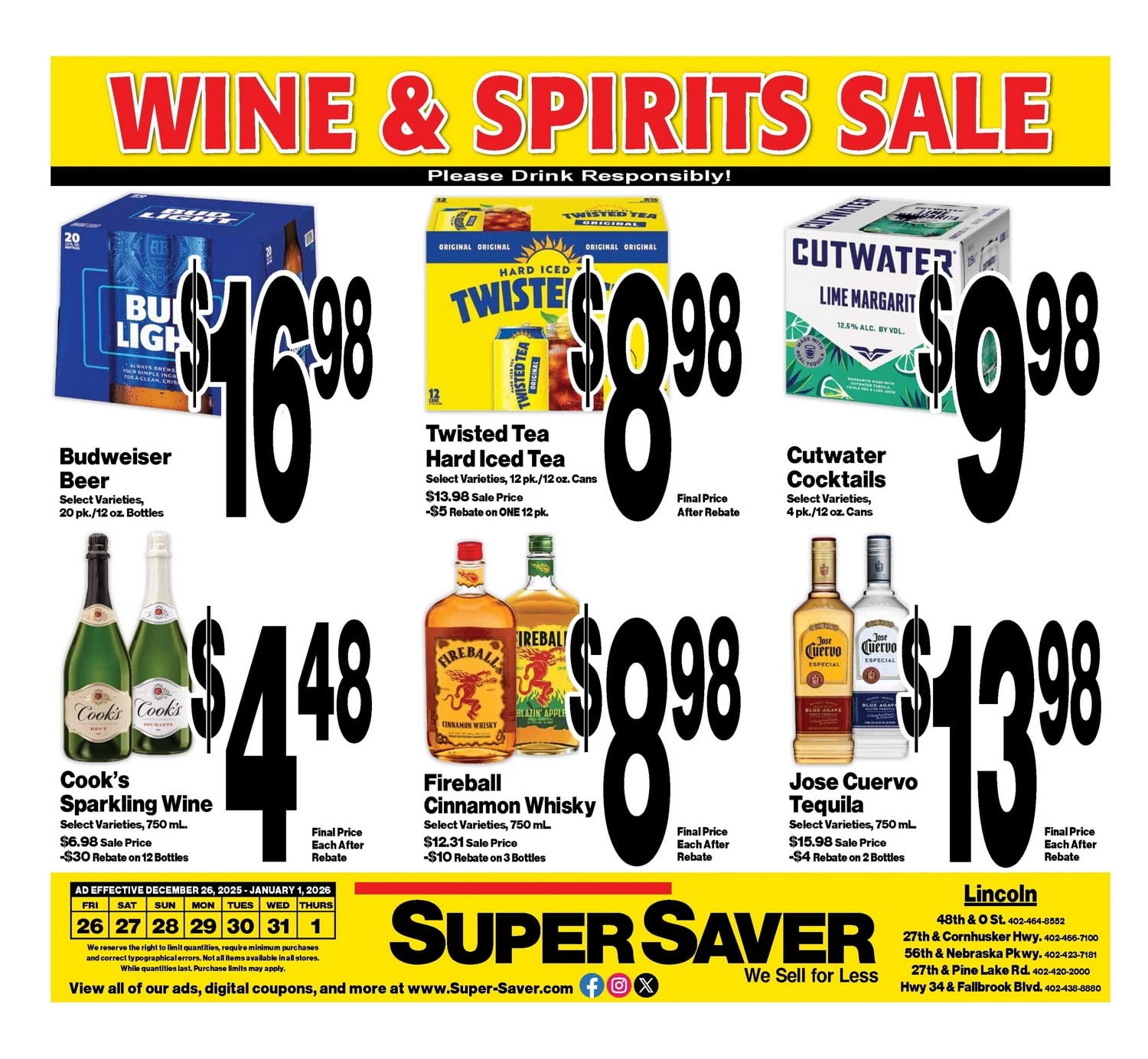 Super Saver Weekly Ad Dec 26 – Jan 01, 2026
