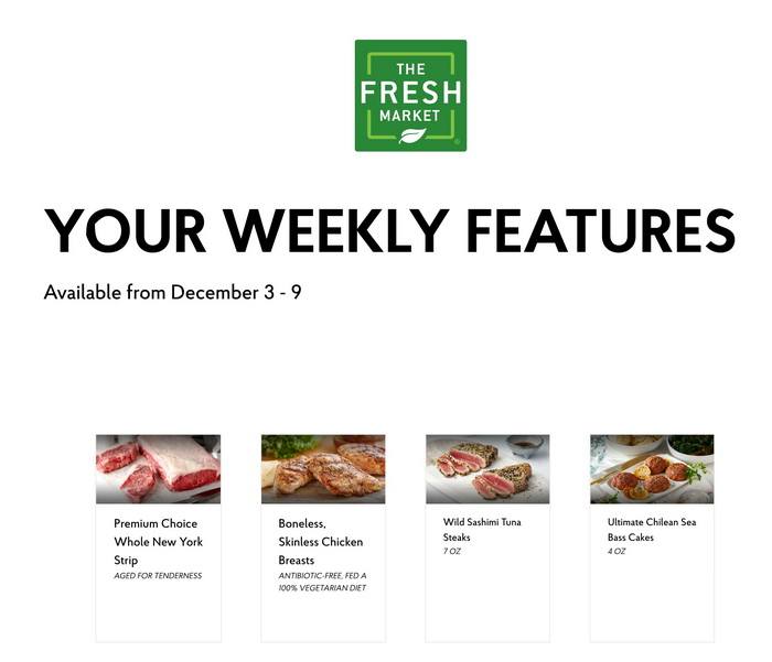 The Fresh Market Weekly Ad Dec 03 – Dec 09, 2025