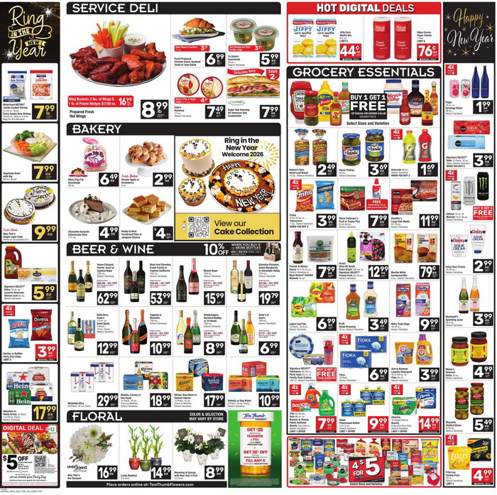 Tom Thumb Weekly Ad Dec 26 – Dec 31, 2025 (New Year Promotion Included)