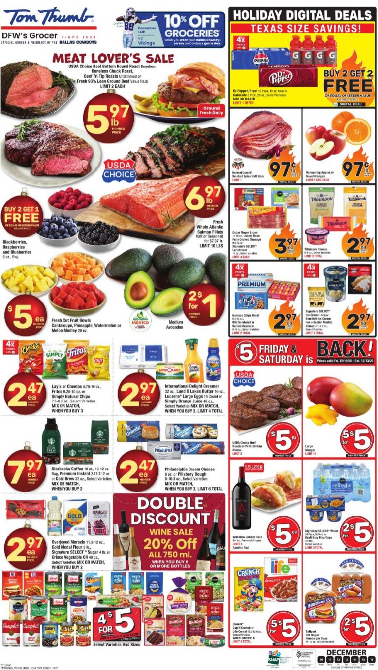 Tom Thumb Weekly Ad Dec 10 – Dec 16, 2025