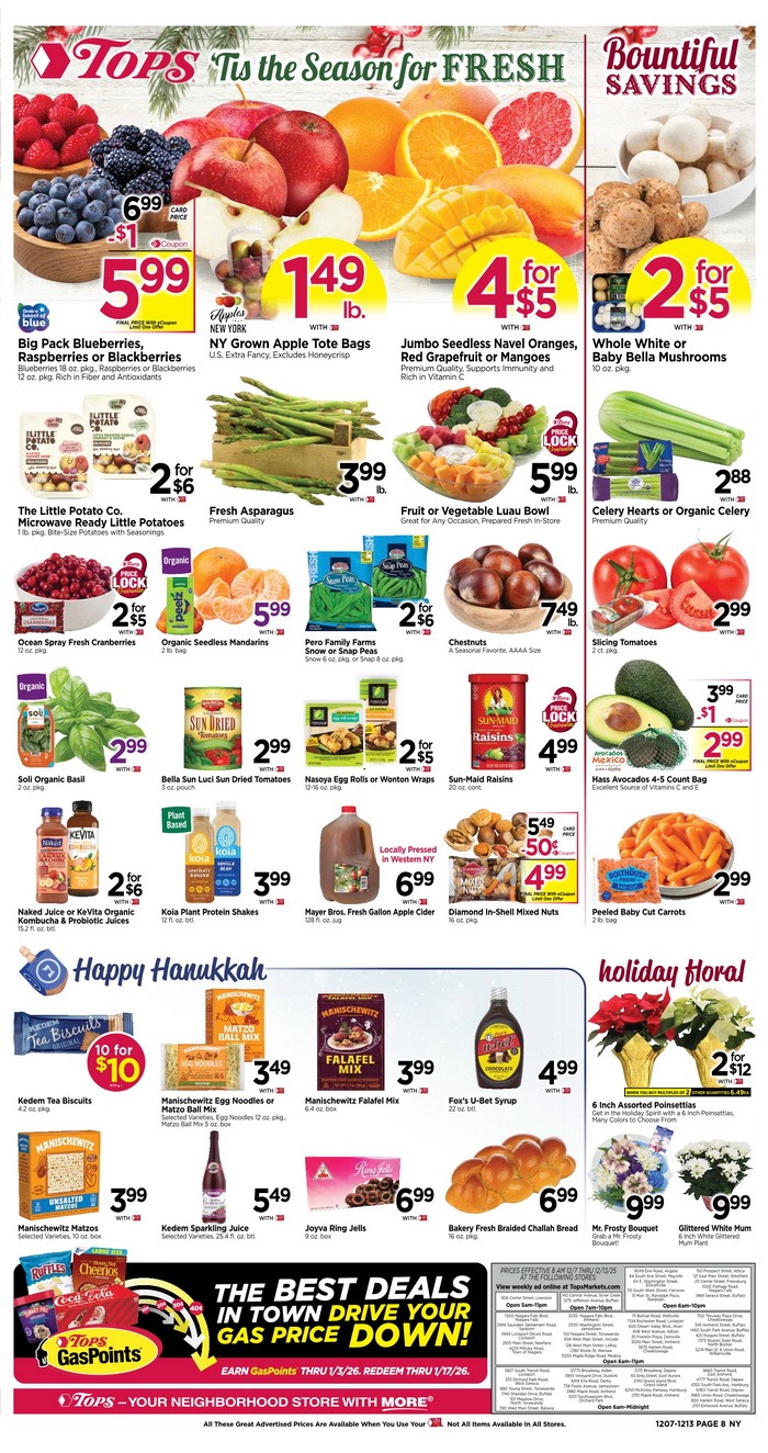 Tops Weekly Ad Dec 07 – Dec 13, 2025 (Christmas Promotion Included)