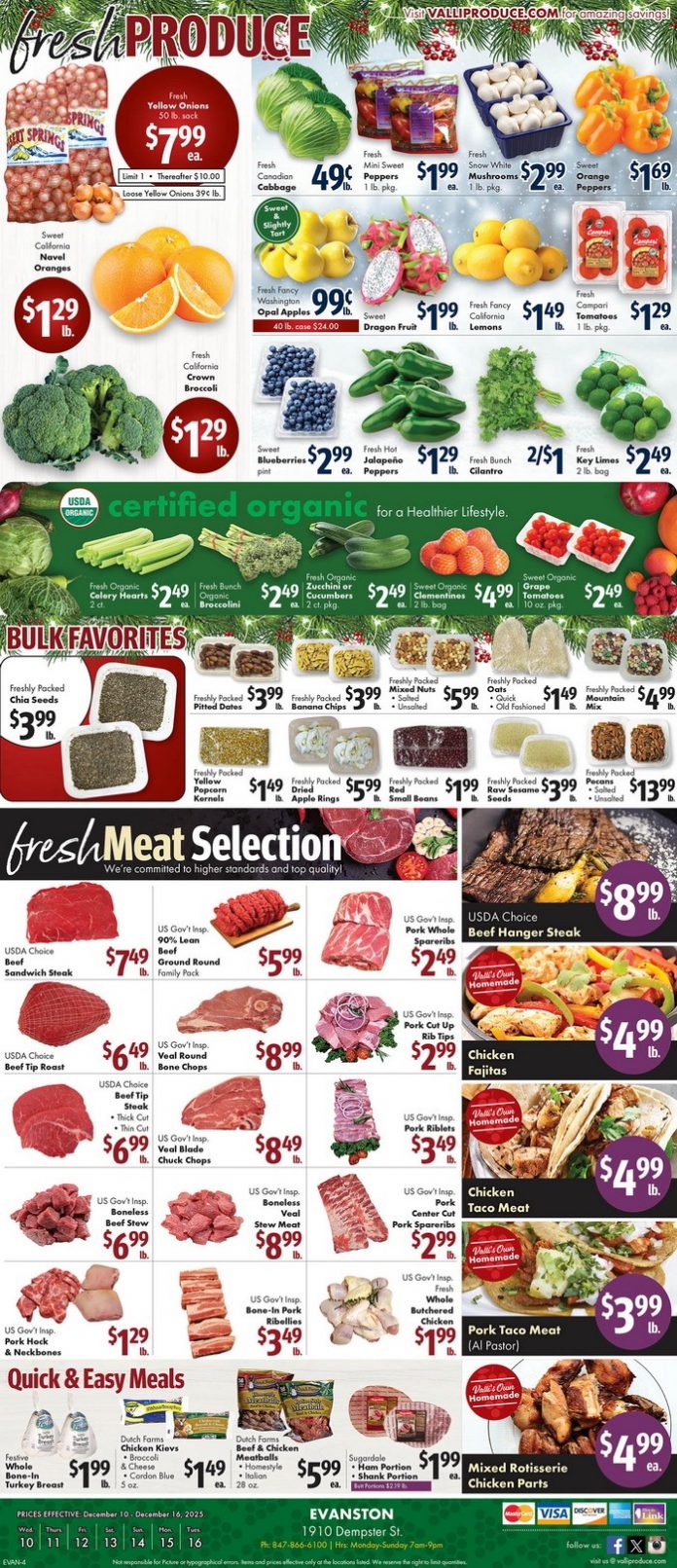 Valli Produce Weekly Ad Dec 10 – Dec 16, 2025