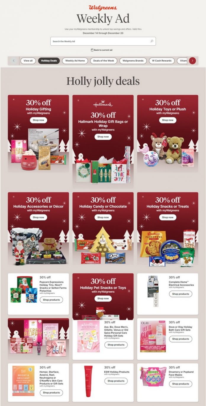 Walgreens Weekly Ad Dec 14 – Dec 20, 2025 (Christmas Promotion Included)