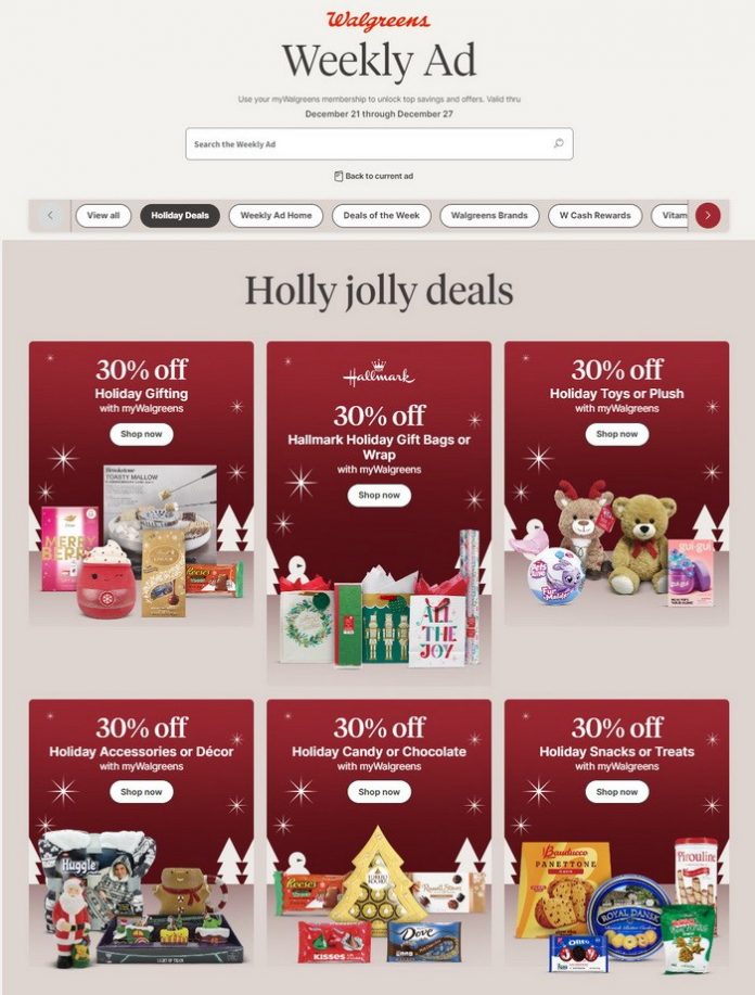 Walgreens Weekly Ad Dec 21 – Dec 27, 2025 (Christmas Promotion Included)