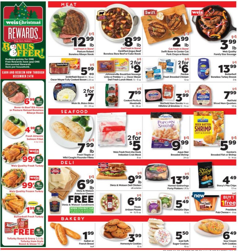 Weis Markets Weekly Ad Dec 04 – Dec 10, 2025 (Christmas Promotion Included)
