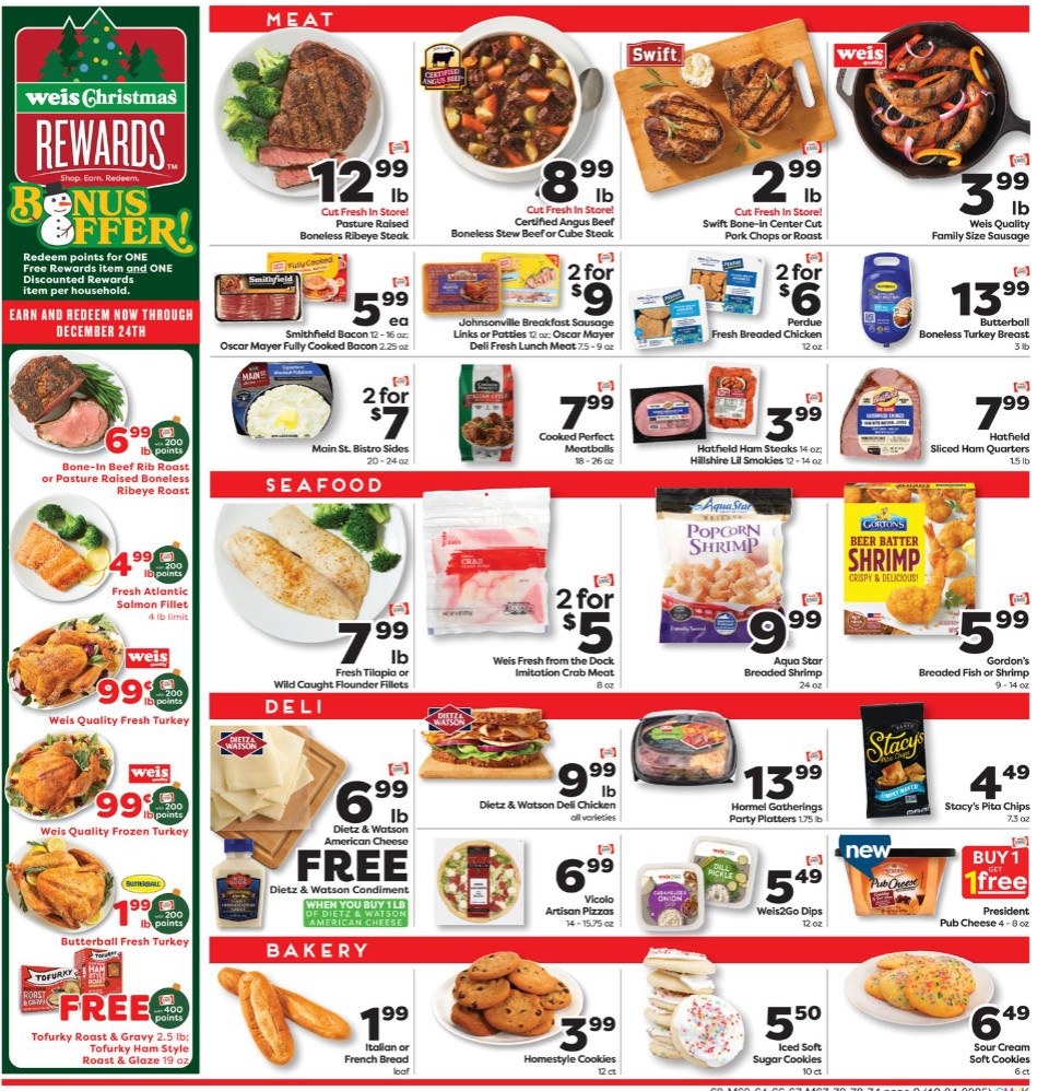 Weis Markets Weekly Ad Dec 04 – Dec 10, 2025 (Christmas Promotion Included)