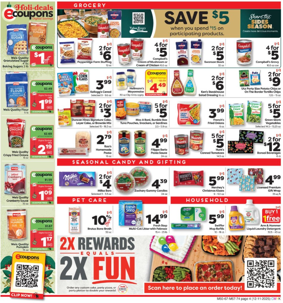 Weis Markets Weekly Ad Dec 11 – Dec 17, 2025 (Christmas Promotion Included)