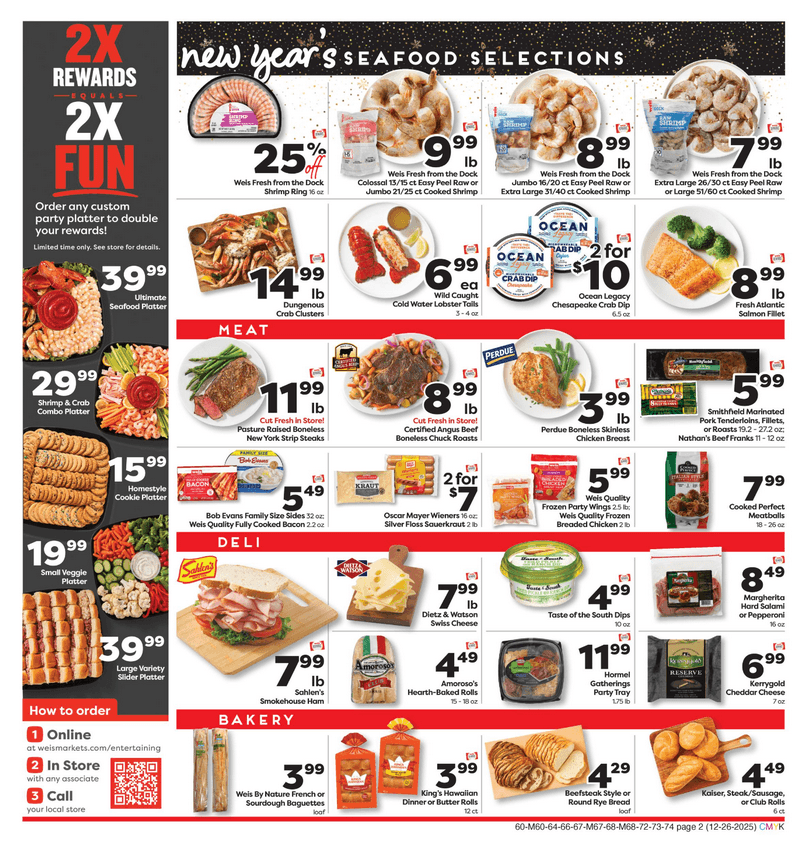 Weis Markets Weekly Ad Dec 26 – Jan 01, 2026