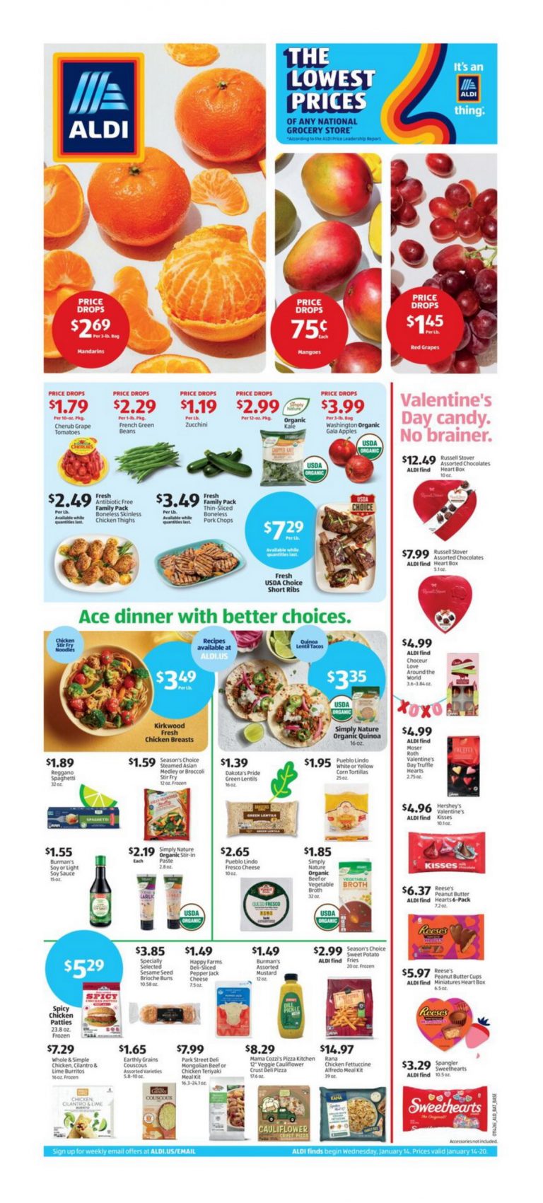 ALDI Weekly Ad Jan 14 – Jan 20, 2026 (Valentine's Day Promotion Included)