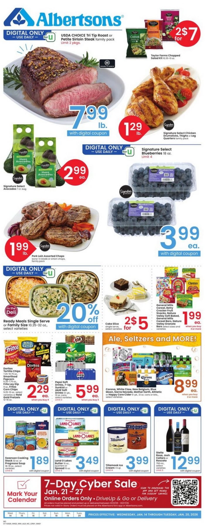 Albertsons Weekly Ad Jan 14 – Jan 20, 2026