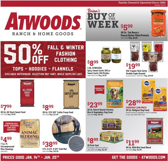 Atwoods Weekly Ad Jan 14 – Jan 25, 2026