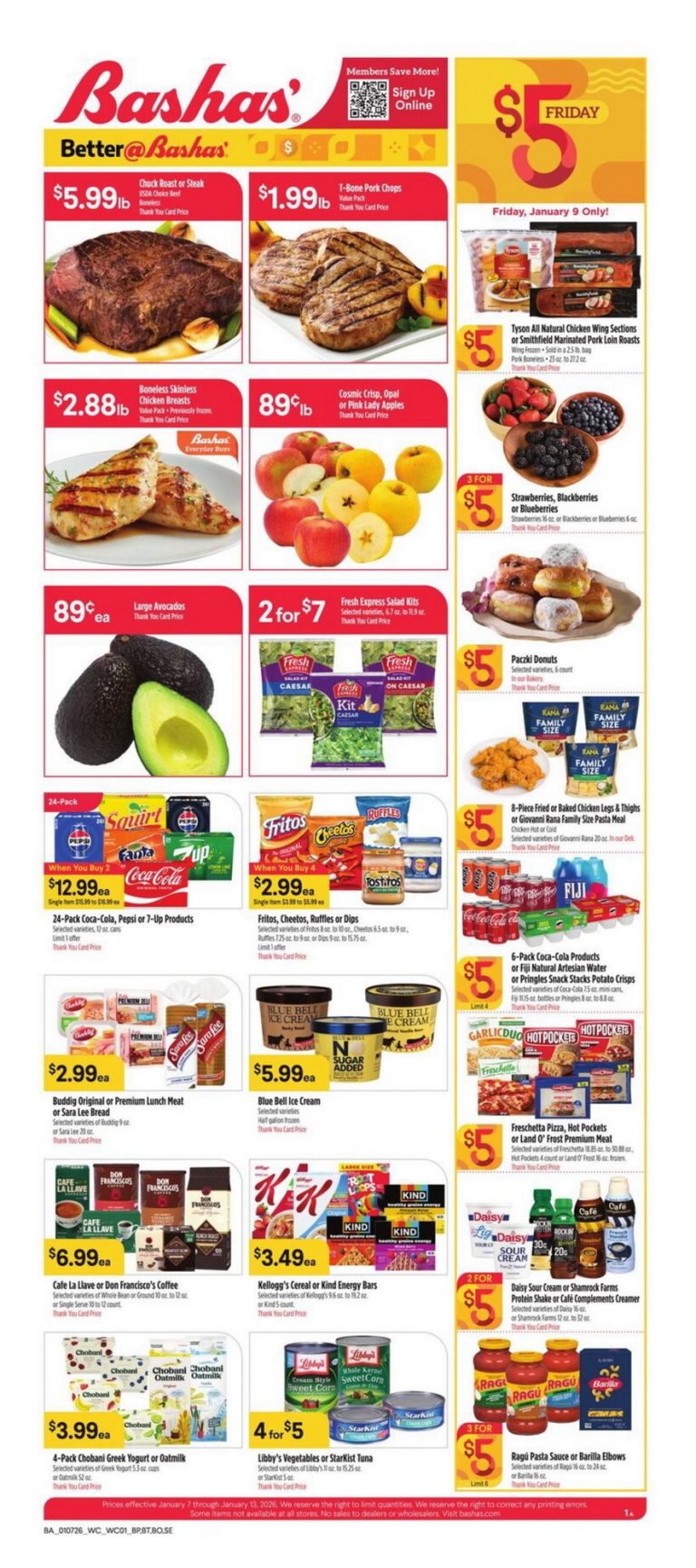Bashas Weekly Ad Jan 07 – Jan 13, 2026