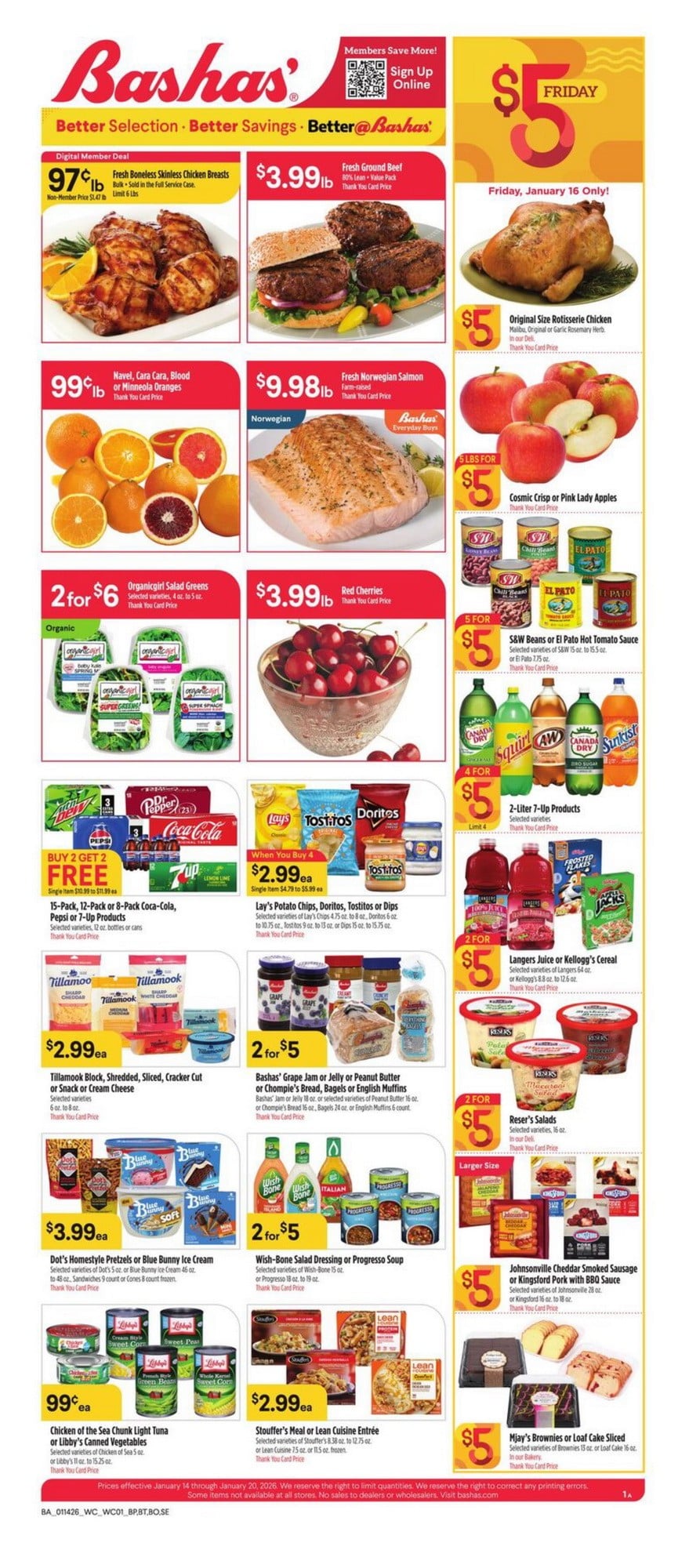 Bashas Weekly Ad Jan 16 – Jan 20, 2026