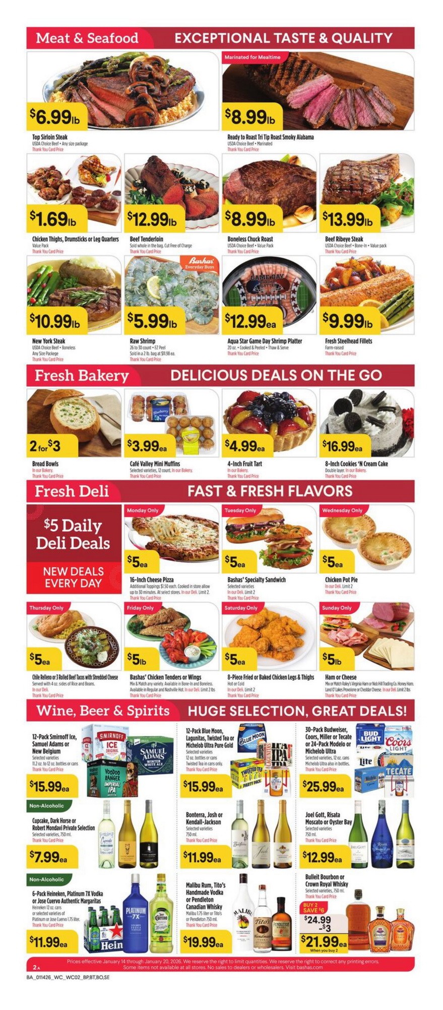 Bashas Weekly Ad Jan 16 – Jan 20, 2026